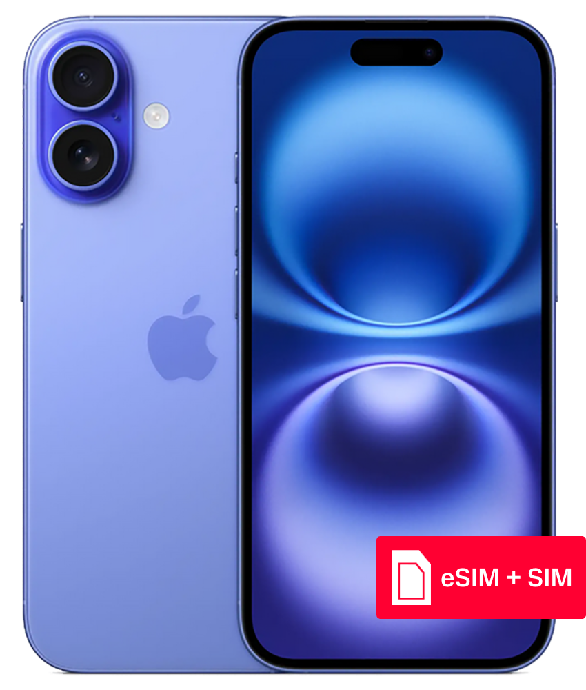 Смартфон Apple iPhone 16 256Gb eSIM + SIM Ультрамарин: купить по ...