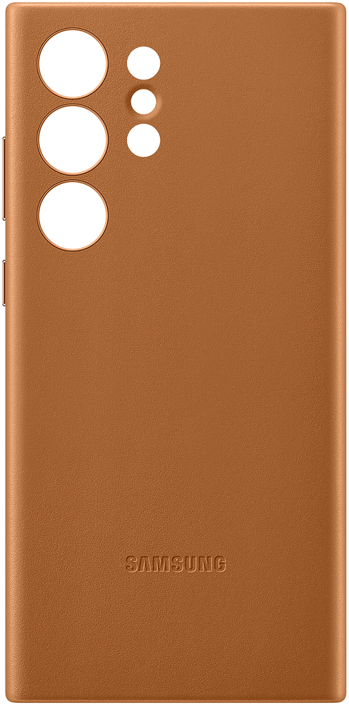 Чехол-накладка Samsung Galaxy S23 Ultra Leather Case Песочно-бежевый ...