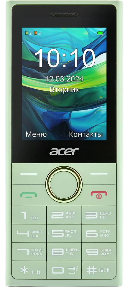 Мобильный телефон Acer Twist TW24 Зеленый: купить по цене 2 290 рублей в интернет магазине МТС