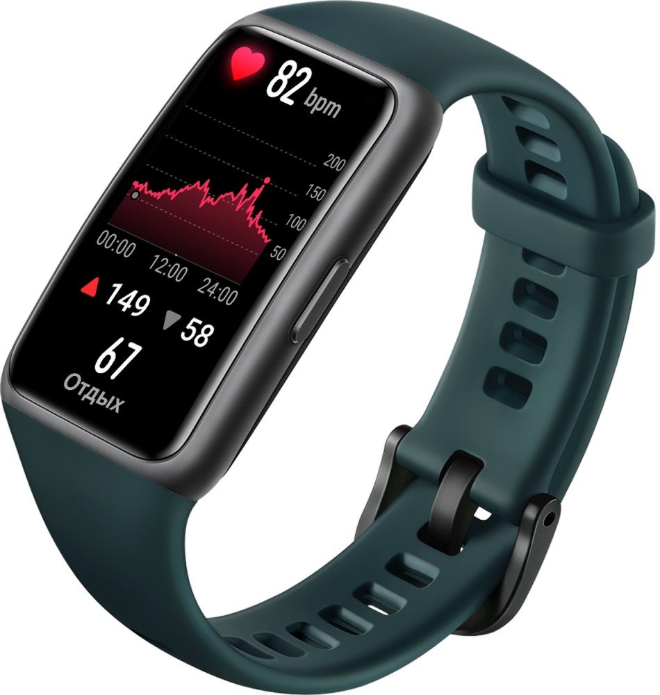 Фитнес-браслет HUAWEI Band 6 Насыщенный зеленый: купить по выгодной ...