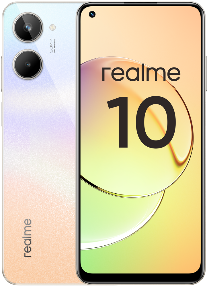 Смартфон Realme 10 4/128 Гб Белый: купить по цене 5 990 рублей в ...