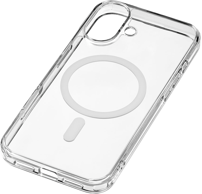 Чехол-накладка uBear Real Mag Case с MagSafe для iPhone 16 Прозрачный ...