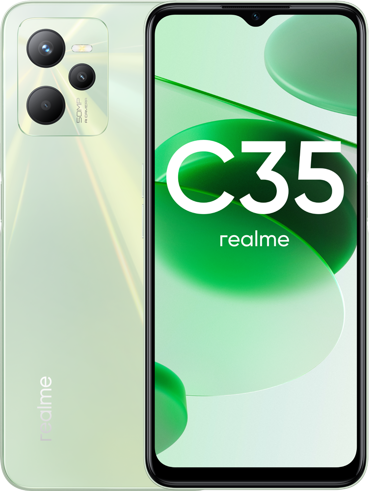 Смартфон realme C35 4/128 Gb Зеленый: купить по цене 4 190 рублей в ...