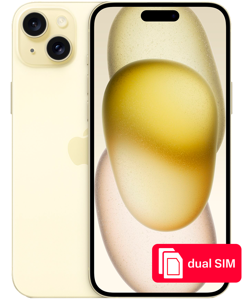 Смартфон Apple iPhone 15 Plus 128Gb SIM + SIM Желтый: купить по ...