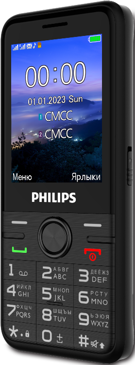 Мобильный телефон Philips Xenium E6500 Dual sim Черный: купить по цене 2 690 рублей в интернет ...