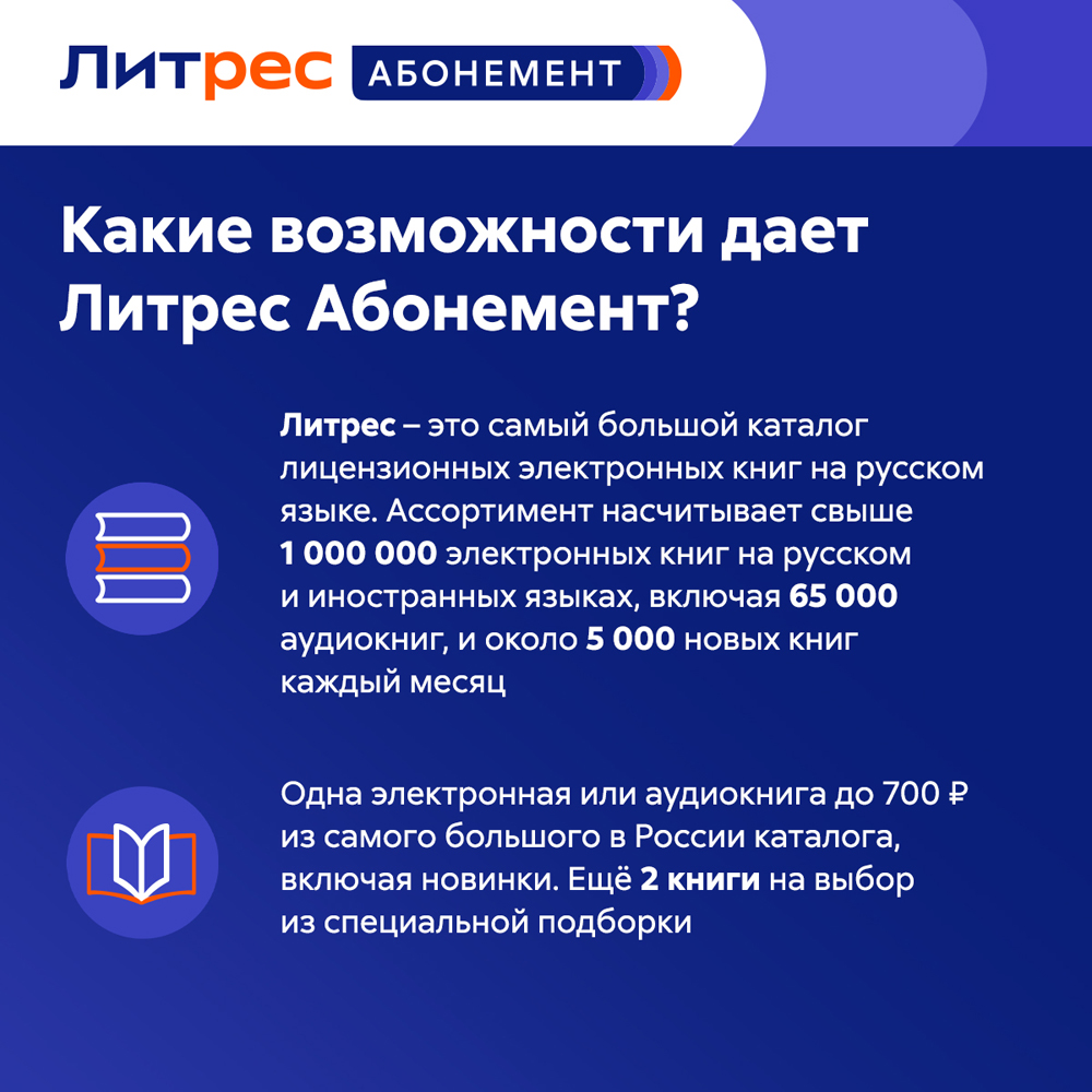Цифровой продукт Литрес Электронный сертификат. Абонемент 6 мес: купить ...