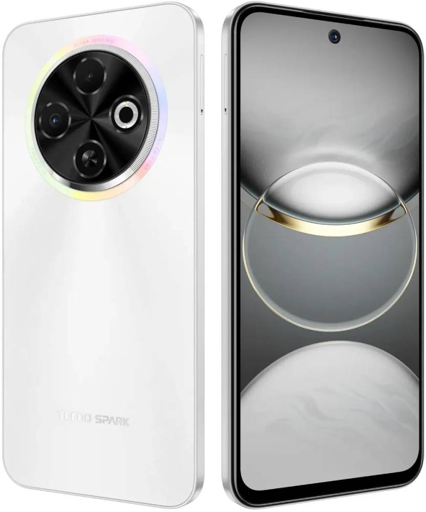 Смартфон Tecno Spark 30c 4 128 Гб Lte Белый купить по цене 8 990