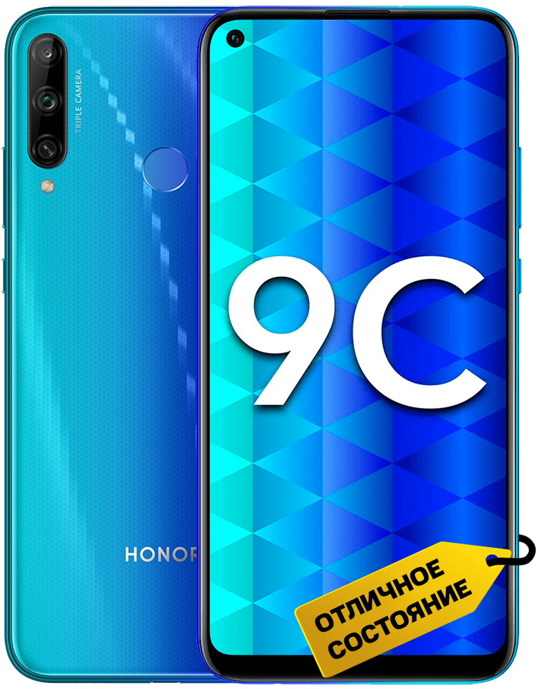 Смартфон HONOR 9C 4/64Gb Голубой «Отличное состояние»: купить по цене 7 ...
