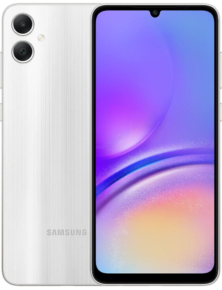 Смартфон Samsung Galaxy A05 4/128Гб Серебристый (A055): купить по цене 12 990 рублей в интернет ...