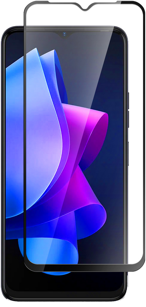 Стекло защитное для Tecno Spark 10 Черная рамка купить по цене 490 рублей в интернет магазине МТС