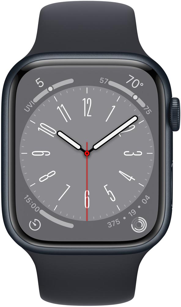 Часы Apple Watch Series 8 GPS 45мм MNUL3 корпус из алюминия Темная ночь ...