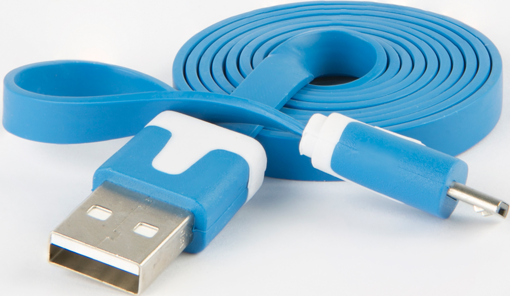 Дата кабель Redline Usb Microusb плоский Blue купить по цене 9 рублей в интернет магазине МТС