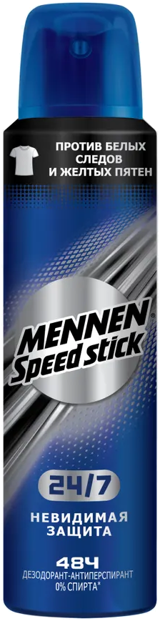 Дезодорант-антиперспирант Mennen Speed Stick 24/7 Невидимая Защита 150 ...
