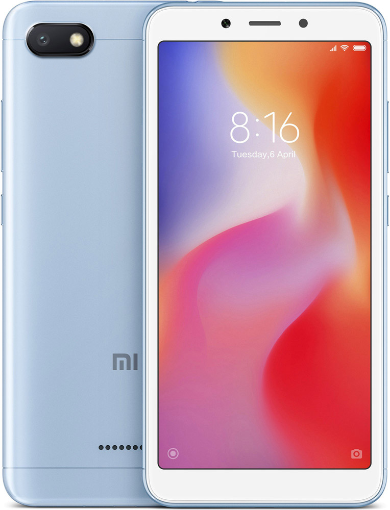 Смартфон Xiaomi Redmi 6A 16Gb Blue: купить по цене 2 390 рублей в ...