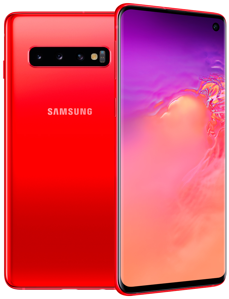 Смартфон Samsung Galaxy S10 8/128Gb Red: купить по цене 11 990 рублей в ...