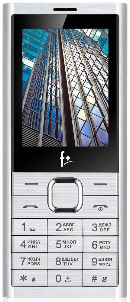 Мобильный телефон F+ B241 silver: купить по цене 1 290 рублей в ...