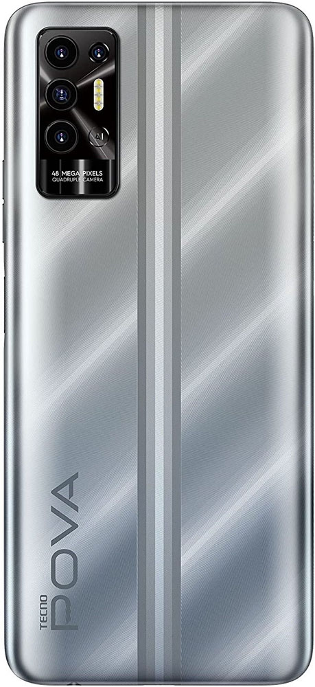 Смартфон TECNO Pova 2 4/128Gb Серебристый: купить по цене 6 990 рублей ...