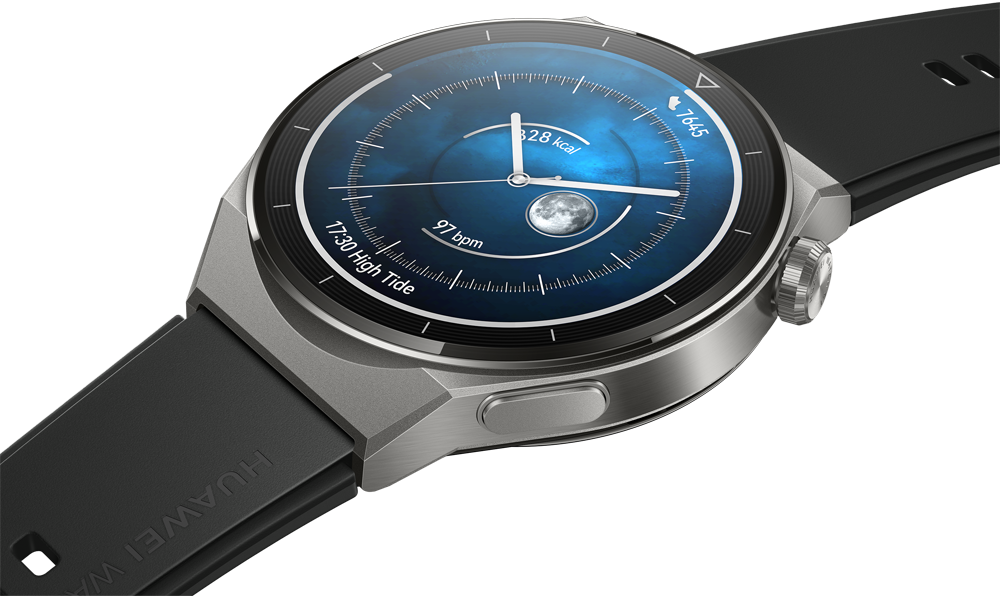Часы HUAWEI Watch GT 3 Pro каучуковый ремешок Черные (Odn-B19S): купить ...