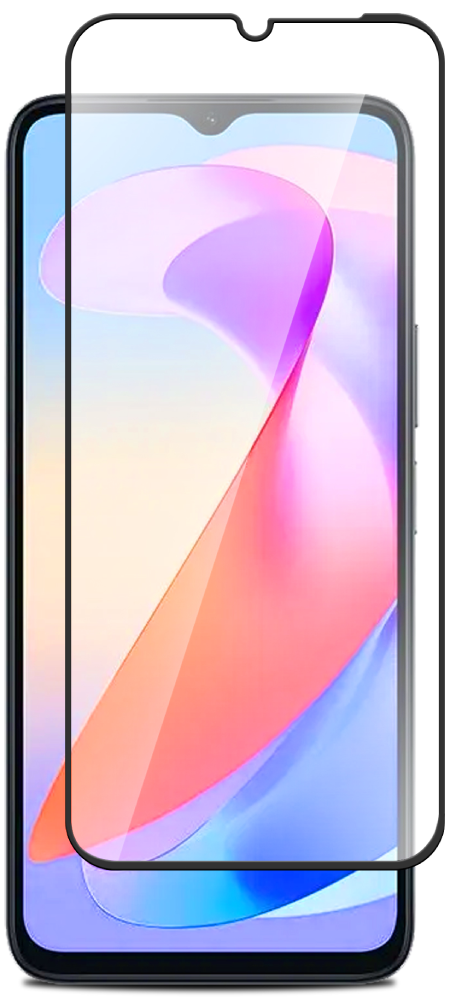 Стекло защитное для HONOR X6a Черная рамка: купить по цене 49 рублей в ...