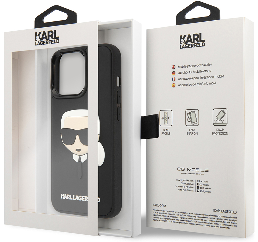 Отзывы на Чехол-накладка Karl Lagerfeld iPhone 14 Pro Max 3D Rubber ...