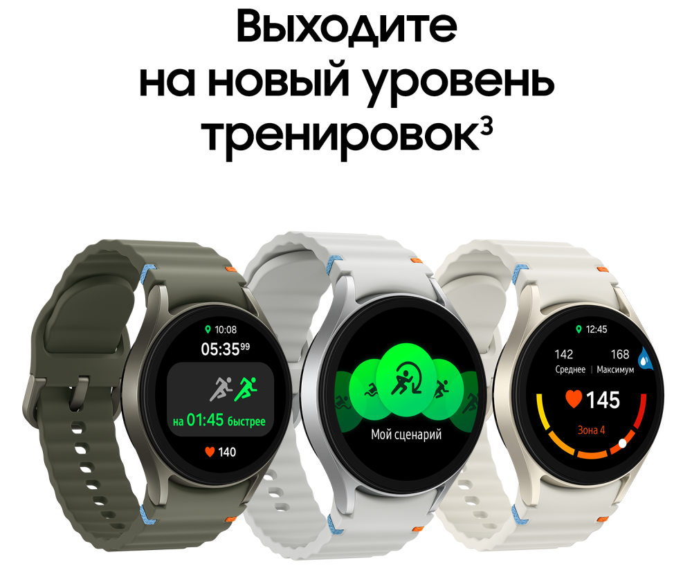 Часы Samsung Galaxy Watch7 LTE 40 mm Белое золото: купить по выгодной ...