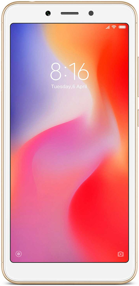 Смартфон Xiaomi Redmi 6 64Gb Gold: купить по цене 7 990 рублей в ...
