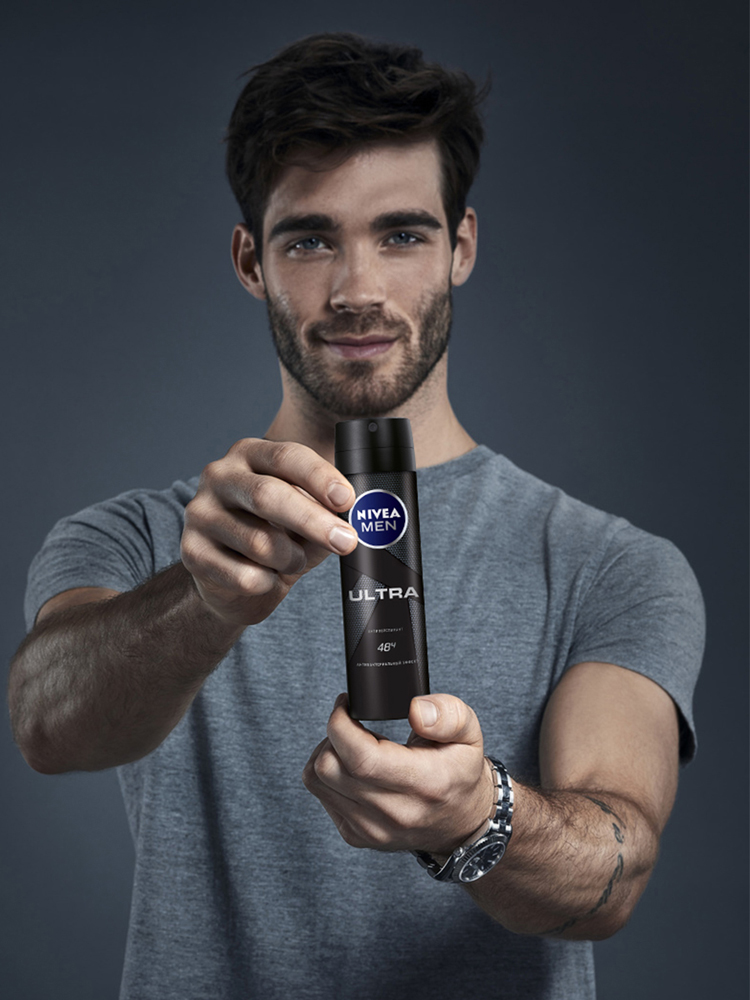 Дезодорант-антиперспирант NIVEA Men ULTRA с антибактериальным эффектом спрей 150мл: купить по ...