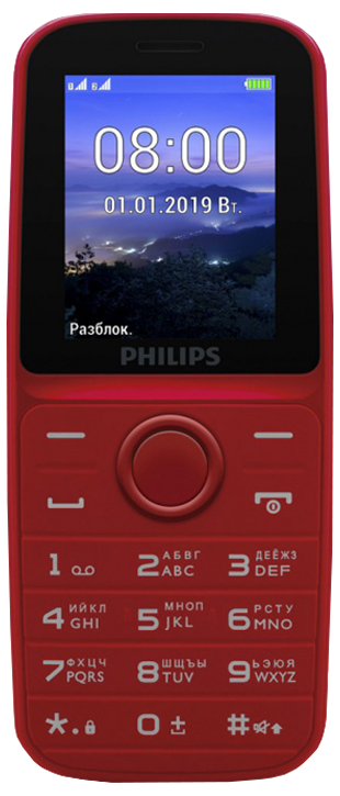 Philips E109 Dual sim Red "Как новый" - купить аксессуары в интернет-магазине МТС