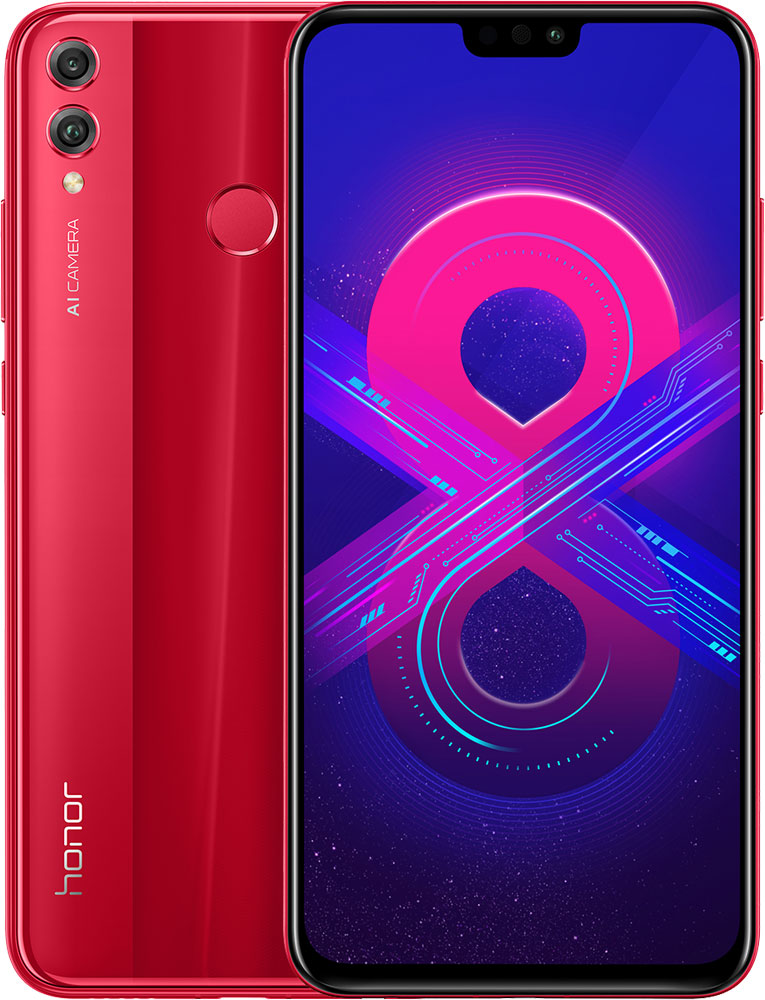 Смартфон Honor 8X 64Gb Red: купить по цене 1 990 рублей в интернет ...