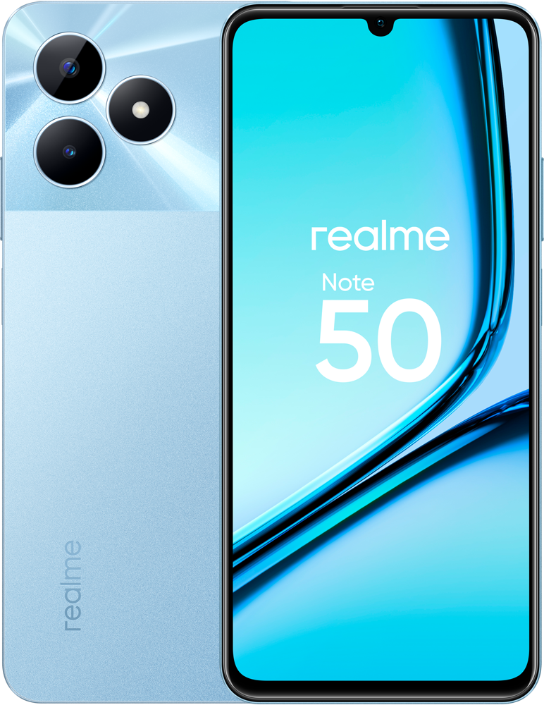 Смартфон realme Note 50 4/128 Гб Голубой: технические характеристики и ...