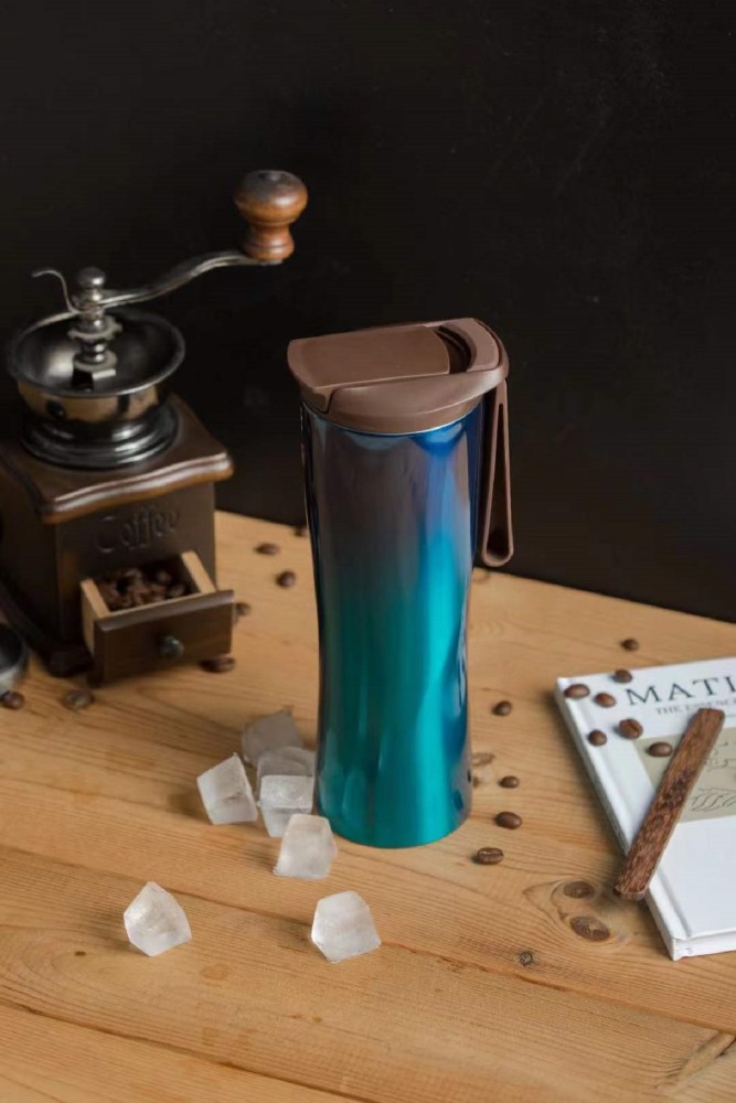 Термокружка KissKissFish MOKA Smart Coffee Tumbler синий: технические ...