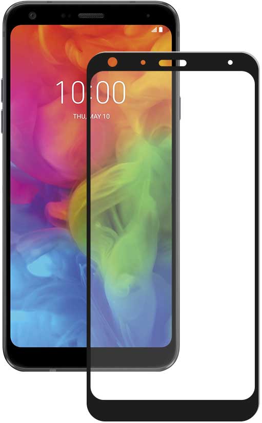 Стекло защитное Deppa LG Q7 3D черная рамка: купить по цене 1 рубль в ...