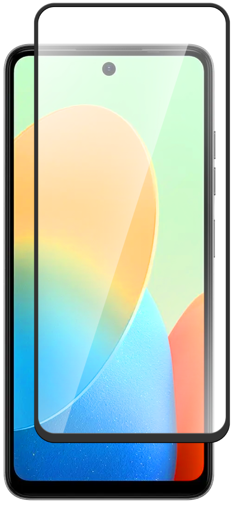 Стекло защитное для Tecno Spark 20 20c Spark Go 2024 Pop 8 Черная рамка купить по цене 199
