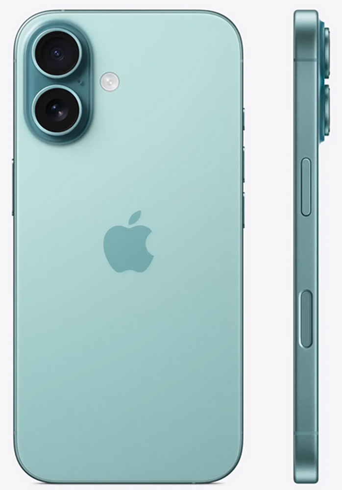 Смартфон Apple iPhone 16 Plus 256Gb eSIM + SIM Teal: купить по выгодной ...