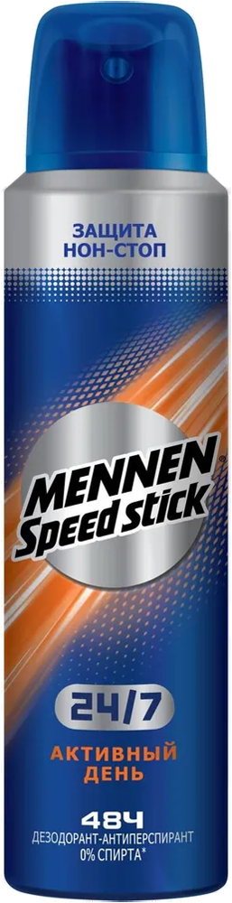 Дезодорант-антиперспирант Mennen Speed Stick 24/7 Активный День 150 мл ...
