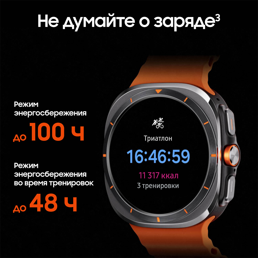 Часы Samsung L705 Galaxy Watch Ultra 2025 LTE 47mm Титановый синий ...