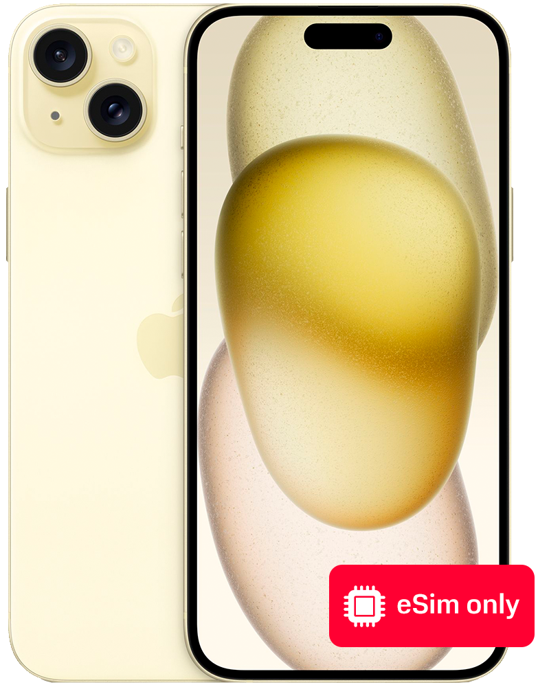 Смартфон Apple iPhone 15 Plus 256Gb eSIM only Желтый: купить по выгодной цене с доставкой и ...