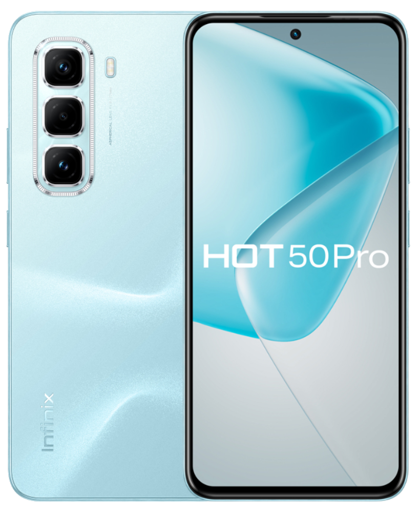 Смартфон Infinix Hot 50 Pro 8/256 Гб LTE Голубой: купить по цене 14 990 ...