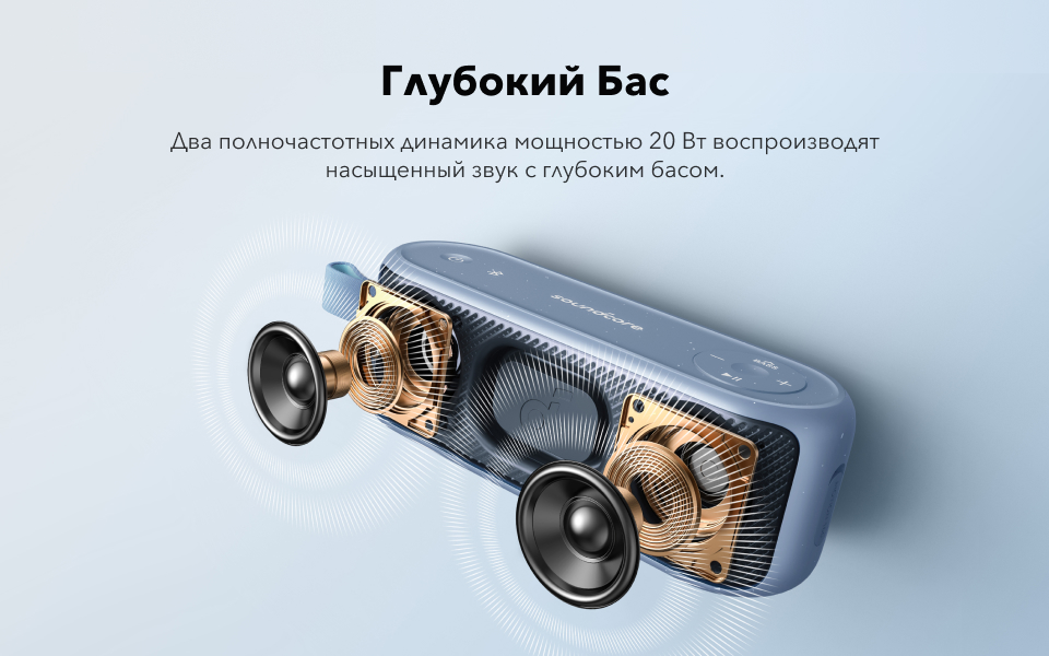 Портативная акустическая система Anker Soundcore Motion 100 Синяя ...