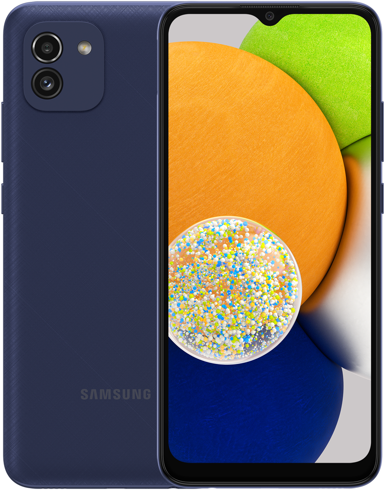 Смартфон Samsung Galaxy A03 3/32Gb Blue: купить по цене 1 190 рублей в ...