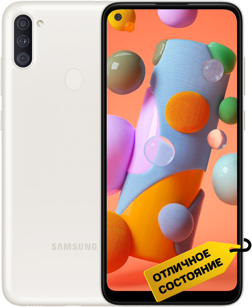 Смартфон Samsung Galaxy A11 2/32Gb Белый «Отличное состояние»: купить ...