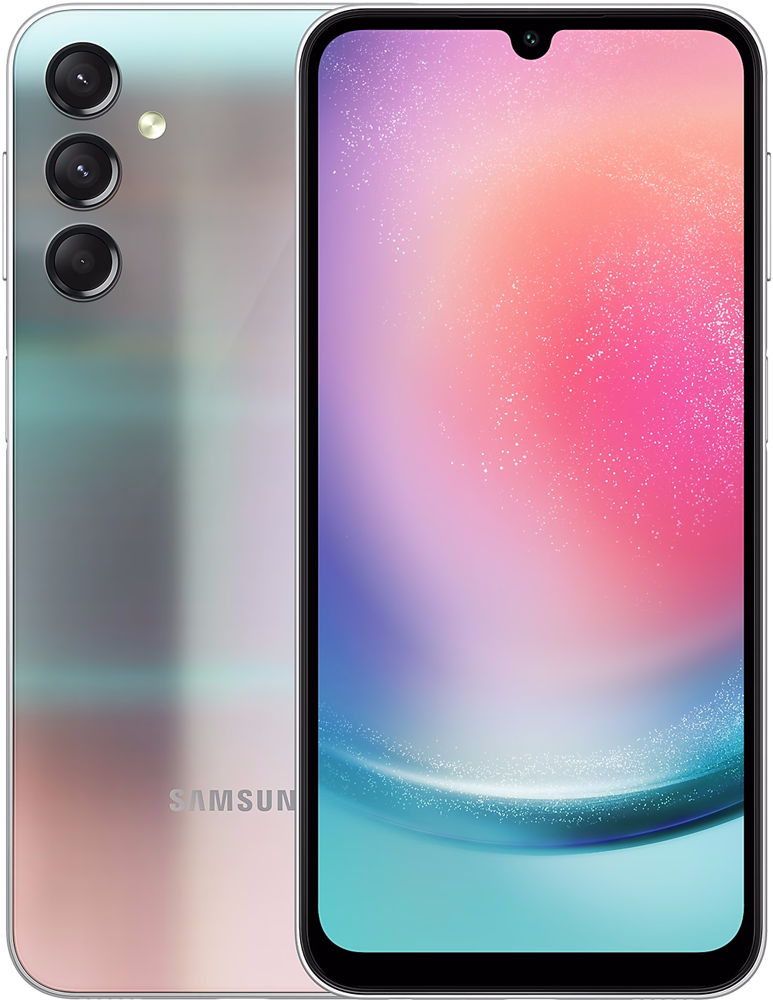 Смартфон Samsung Galaxy A24 6/128 Гб Серебристый (SM-A245): купить по ...