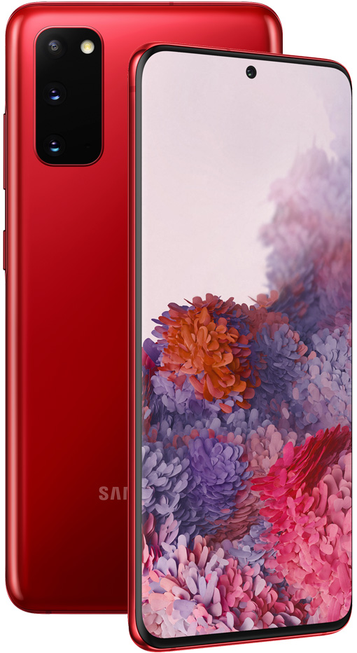 Смартфон Samsung Galaxy S20 8/128Gb Red: купить по цене 35 990 рублей в ...