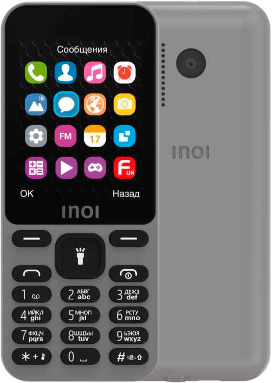 Мобильный телефон INOI 241 Dual sim Grey: купить по цене 190 рублей в ...