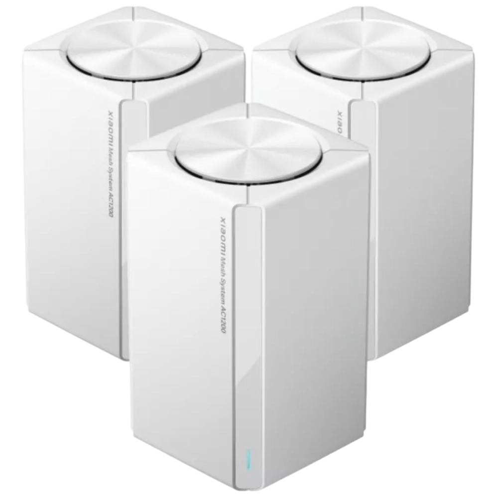 MESH система Xiaomi Mesh System AC1200 3-pack Белый: купить по цене 6 490 рублей в интернет ...