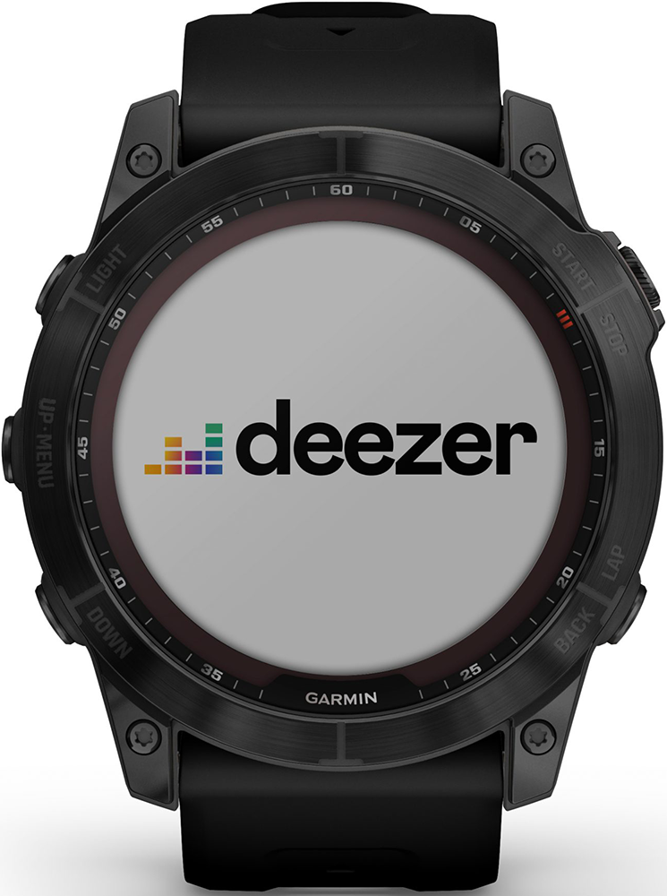Часы Garmin Fenix 7X Sapphire Solar Carbon Grey DLC Titanium Угольно ...