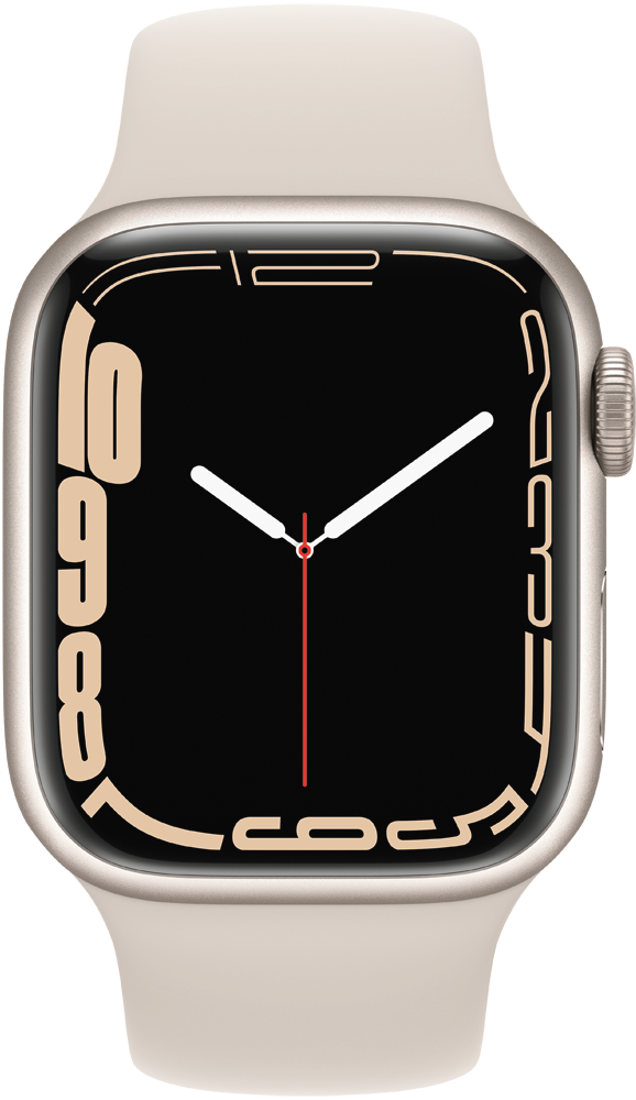 Часы Apple Watch Series 7 GPS 41 мм корпус из алюминия Сияющая звезда ...