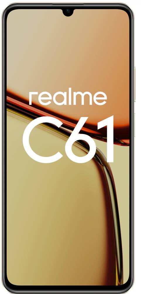 Смартфон realme C61 6/128 Гб Золотой: купить по цене 6 990 рублей в интернет магазине МТС