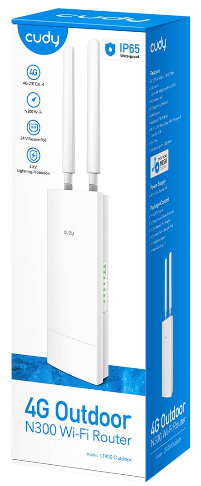 Роутер Cudy LT400 Outdoor 4G LTE N300 Белый: купить по цене 5 990 ...