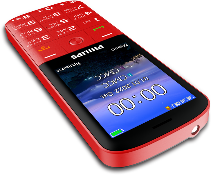 Мобильный телефон Philips Xenium E227 Dual sim Красный: технические ...